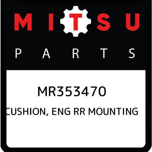 MR353470 Mitsubishi Cushion, eng rr mounting MR353470, New Genuine OEM ...