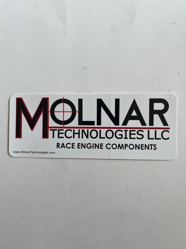 Original Vintage NOS Molnar Technologies Race Engine Sticker ~2.5x6.25” (5S) | eBay