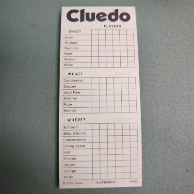 Cluedo/Clue Dice Modern Board & Traditional Games for sale | eBay