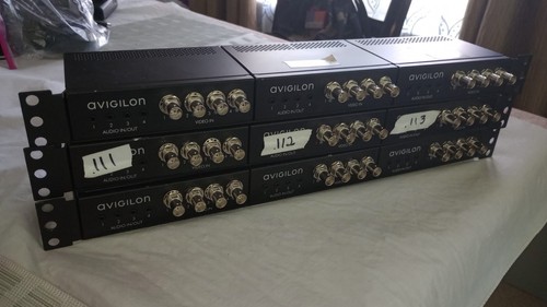 Set of 9 Avigilon ENC-4P-H264 Analog-to-Digital Encoder 4-Port Camera ...