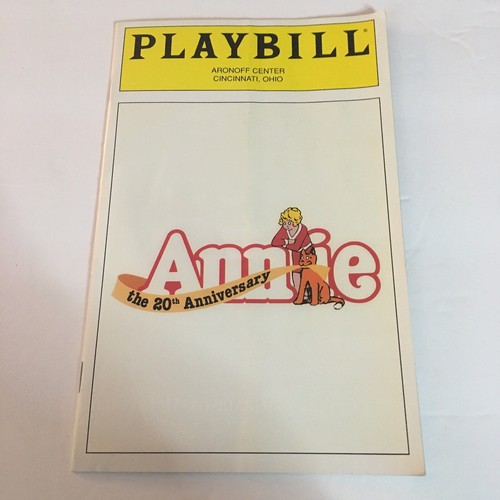 Annie Broadway Musical Playbill October 1998 Aronoff Center Cincinnati ...