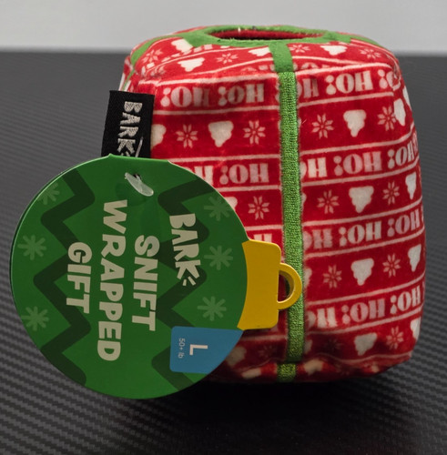 Bark Box Christmas Snift Wrapped Gift Dog Treat Toy Large 50+ lbs ...