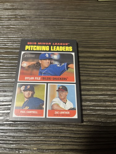 2020 Topps Heritage Minor League #188 Paul Campbell/Zac Lowther/Dylan ...