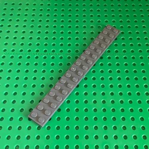 Part 4282 :: LEGO brand 2 x 16 Plate :: 1 pc :: Dark Bluish Gray | eBay