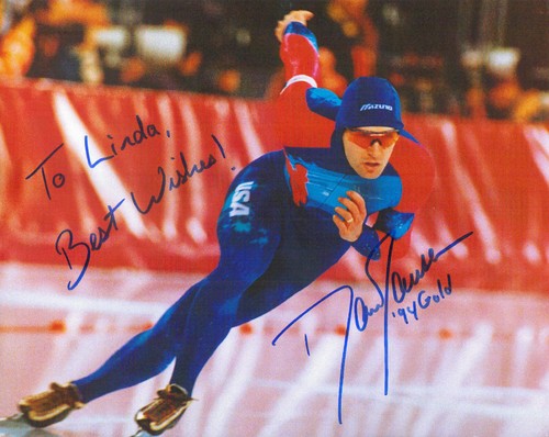 DAN JANSEN - Olympic Speed Skater - '94 Gold Medal - Autograph Photo | eBay