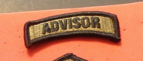 U.S.ARMY PATCH, SFAB ADVISOR TAB, SCORPION,MULTI-CAM,w/HOOK LOOP ...