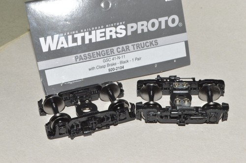 HO scale Walthers Proto 2104 streamlined passenger car trucks GSC 41-N ...