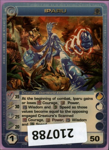 (210788) IPARU 35/30/25/20/50 (1 Max Stats) Ultra Rare Foil Chaotic ...
