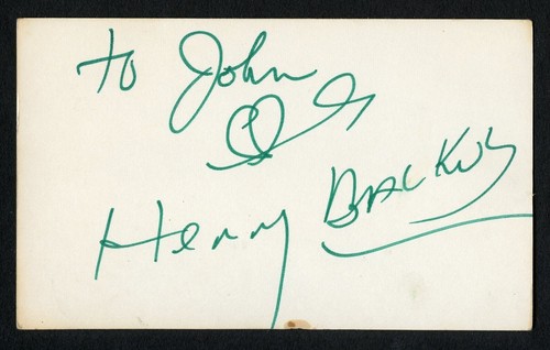 Henny Backus d2004 signed autograph Vintage 3x5 Hollywood: Broadway ...