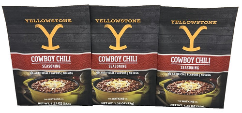 Yellowstone Cowboy Chili Seasoning Mix 1.25 oz 3 Pack | eBay
