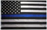 4x6 USA Police Thin Blue Line Memorial American Flag Banner Polyester ...