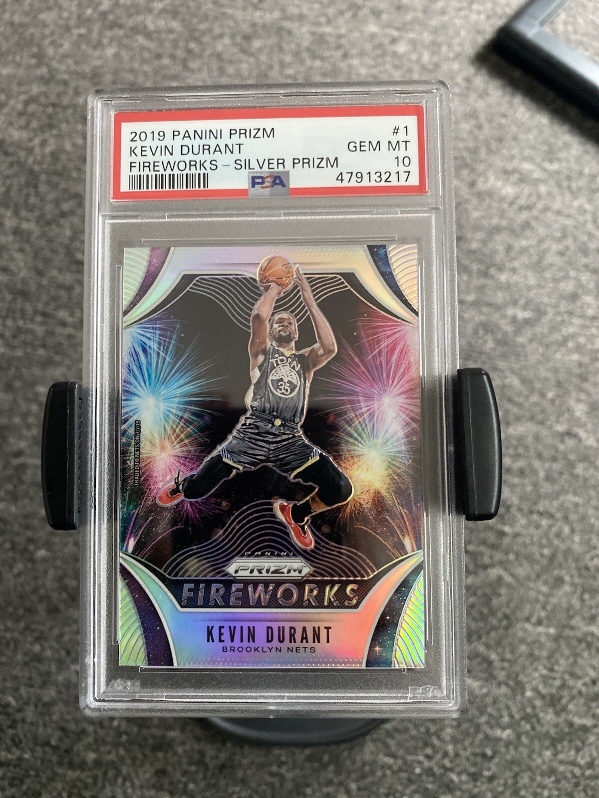 Kevin Durant 2019 Prizm #1 Fireworks - Silver Price Guide - Sports Card ...