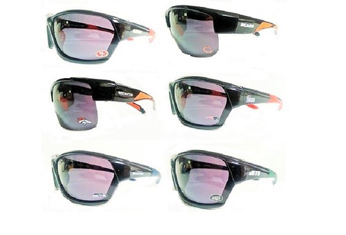 NFL Football Polarized Sport Wrap Team Sunglasses with Storage Pouch ...