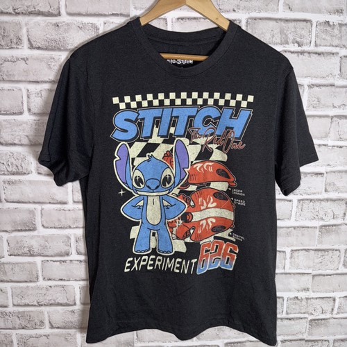 Disney Lilo & Stitch Shirt Mens Medium M Charcoal Experiment 626 ...