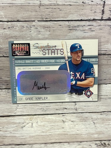 2001 Donruss Signature Series Signature Stats Autograph - Gabe Kapler ...