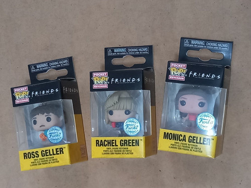 FRIENDS POCKET POPS X 3 ROSS AND MONICA GELLER PLUS RACHEL GREEN NEW ...