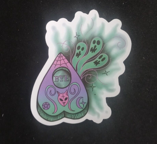 Bye Ghosts Flying Out Of Ouji Planchette Sticker 2.25" x 1.75" | eBay