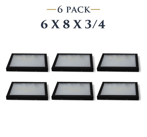 6 Pack of 6 x 8 x 3/4 Riker Display Cases Boxes for Collectibles ...
