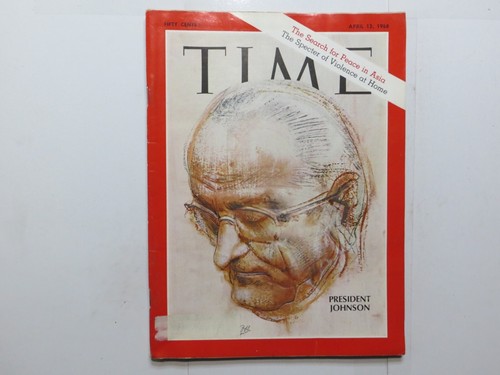 Time Magazine (April 12, 1968) (President Johnson) 2T | eBay