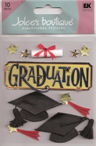 Jolee's Boutique 3D Stickers GRADUATION Theme 73360 Fast FREE Ship ...