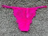 MIP Victoria's Secret Neon Nectar Lace Logo Trim Thong Panty | eBay