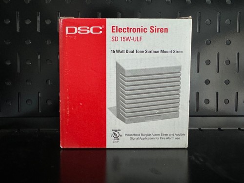 DSC SD 15W-ULF Electronic Siren 15 Watt Dual Tone Surface Mount | eBay