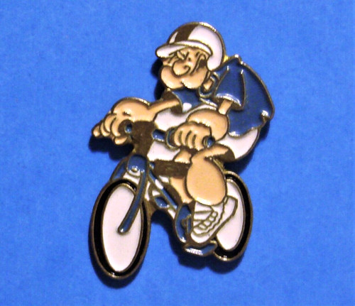 POPEYE - THE SAILOR MAN CARTOON - CYCLING - VINTAGE 1992 LAPEL PIN ...