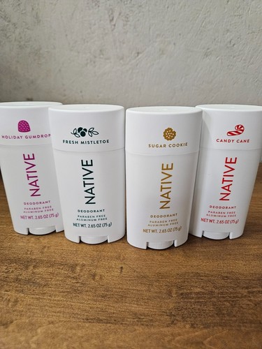 Native Deodorant Antiperspirant 2.65oz Paraben / Aluminum Free Holiday ...