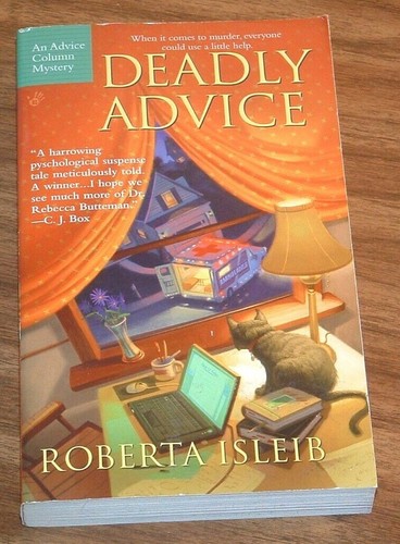 ROBERTA ISLEIB Deadly Advice ADVICE COLUMN MYSTERY #1 PB *FINE L/N ...