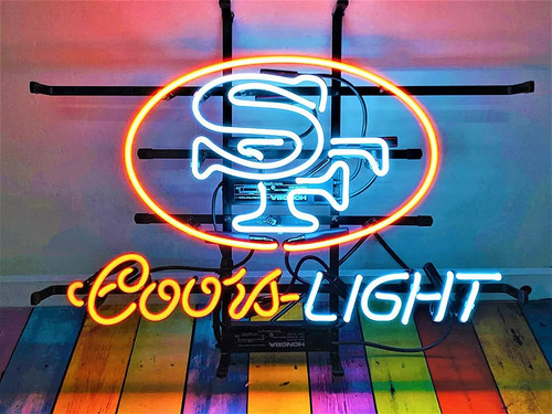 San Francisco 49ers Neon Sign 20"x16" Light Lamp Man Cave Bar Beer ...