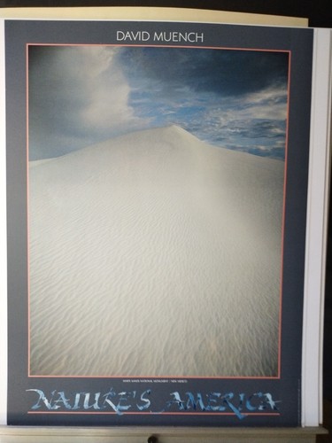 vintage David Muench WHITE SANDS NATIONAL MONUMENT POSTER 18x24 | eBay