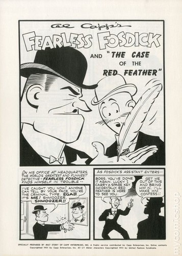 Fearless Fosdick and the Case of the Red Feather Promo #0-REP FN 6.0 ...