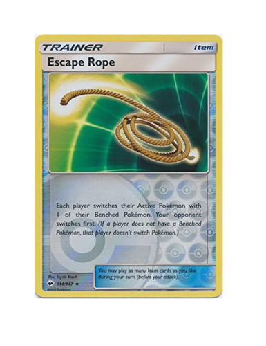Pokemon - Escape Rope - 114/147 - Reverse Holo - Burning Shadows - NM/M ...