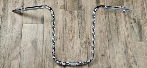 NEW! VINTAGE 15" RISE SQUARE TWISTED HANDLEBAR 25.4MM W/ END ARROW IN ...