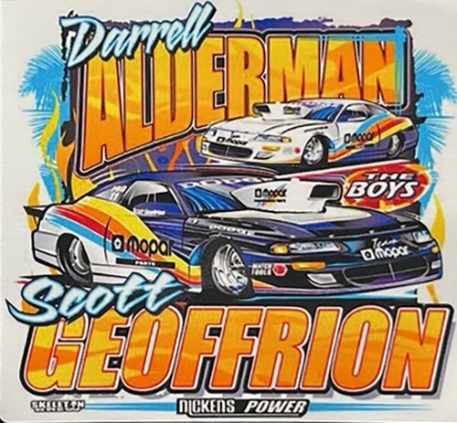 VRHTF "NHRA "DARRELL ALDERMAN SCOTT GEOFFERION THE DODGE BOYS" 4"X 4 ...