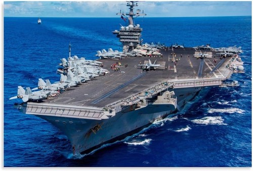 Navy Aircraft Carrier Poster Military Poster Warship Poster (2) Canvas ...