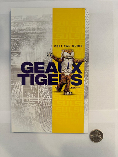 2021 LSU Tigers Football Fan Guide includes National Champion Poster | eBay