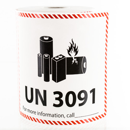 UN 3091 Lithium Metal Battery Labels | eBay