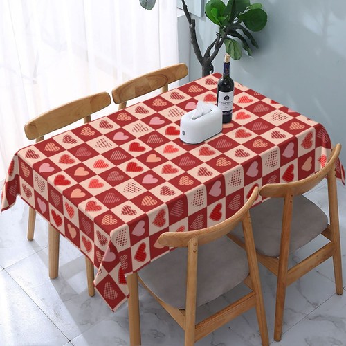 Love Day Tablecloth Rectangle Table Cloth Washable Table Cover for ...