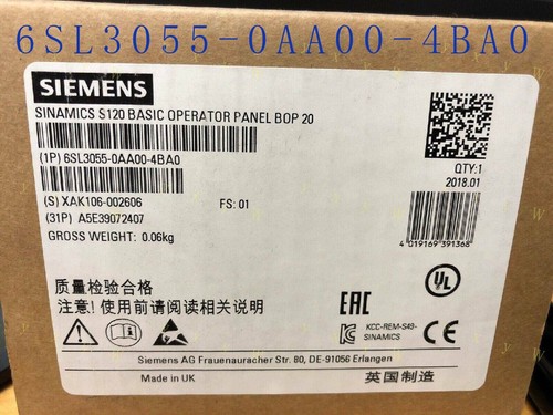 1PC New Siemens BOP 20 Basic Operator Panel 6SL3055-0AA00-4BA0 S120 ...