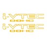 [#38] 2x Red i-VTEC DOHC Vinyl Decal Stickers Emblem For Honda Acura ...