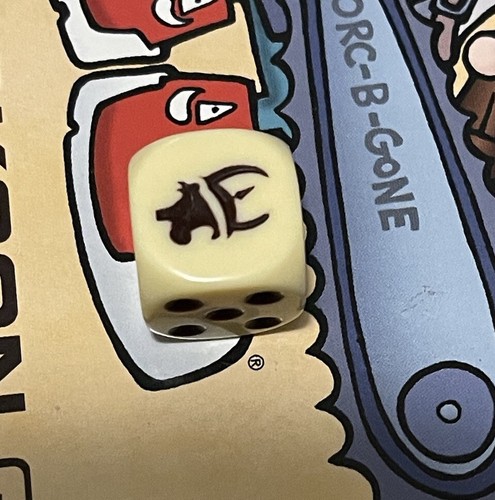 Munchkin Deluxe Board Game Six Sided Custom Die Dice Replacement part ...