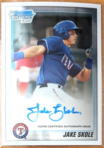 2010 Bowman DRAFT CHROME Autograph Auto Jake Skole Card # BDPP91 | eBay