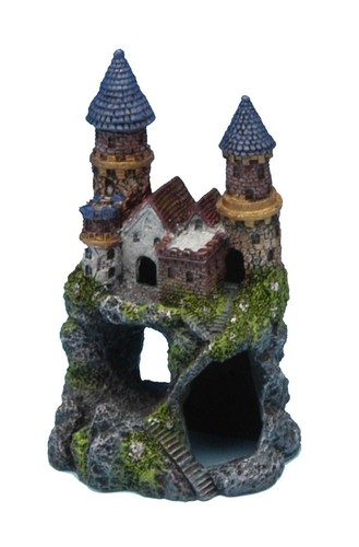 Large Enchanted Castle Aquarium Decor - Safe for Fresh & Saltwater Fish ...