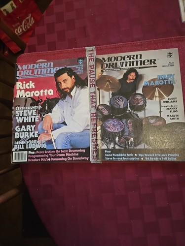 MODERN DRUMMER SET 2 ISSUES RICK MAROTTA 9/87 JERRY MAROTTA 3/86 | eBay