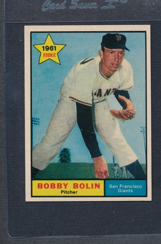 1961 Topps #449 Bobby Bolin Giants NM *9762 | eBay