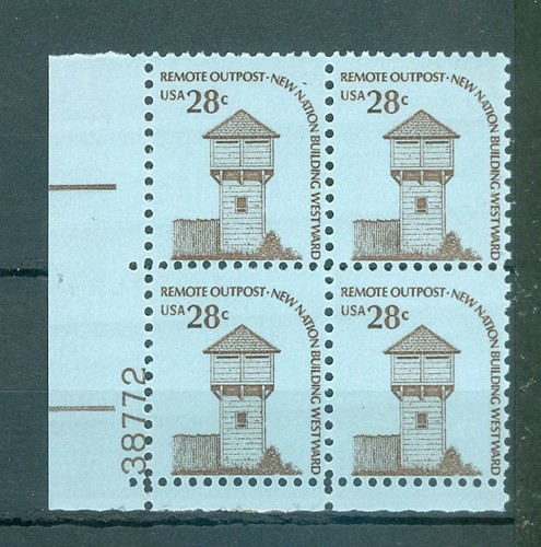 US 1604 Americana Issues 1 plate blk of 4 stamps MNH issued 1975-81 ...