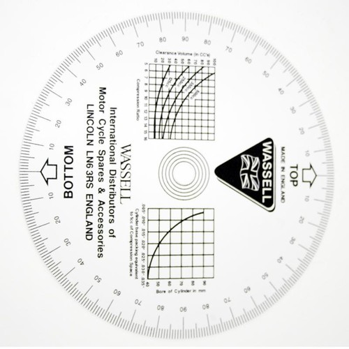 GS29046 - TIMING DISC White P.V.C. Engine Diameter 190mm. Branded ...