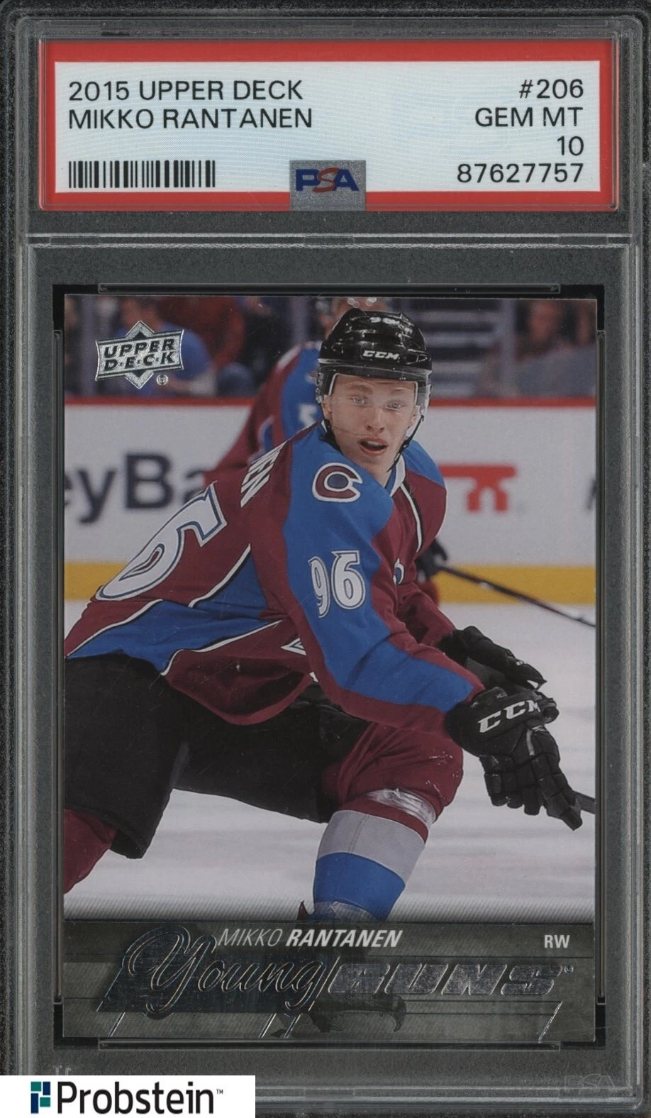 Mikko Rantanen 2015 Upper Deck #206 Young Guns Base PSA 10 Price Guide ...