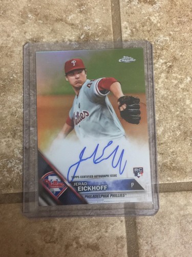 Jerad Eickhoff Auto 2016 Topps Chrome Rookie Autographs | eBay